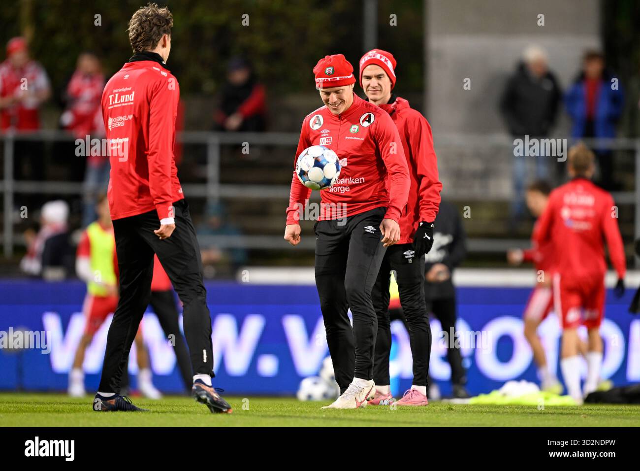 Bryne 20251102. The elite football match between Bryne and Brann at ...