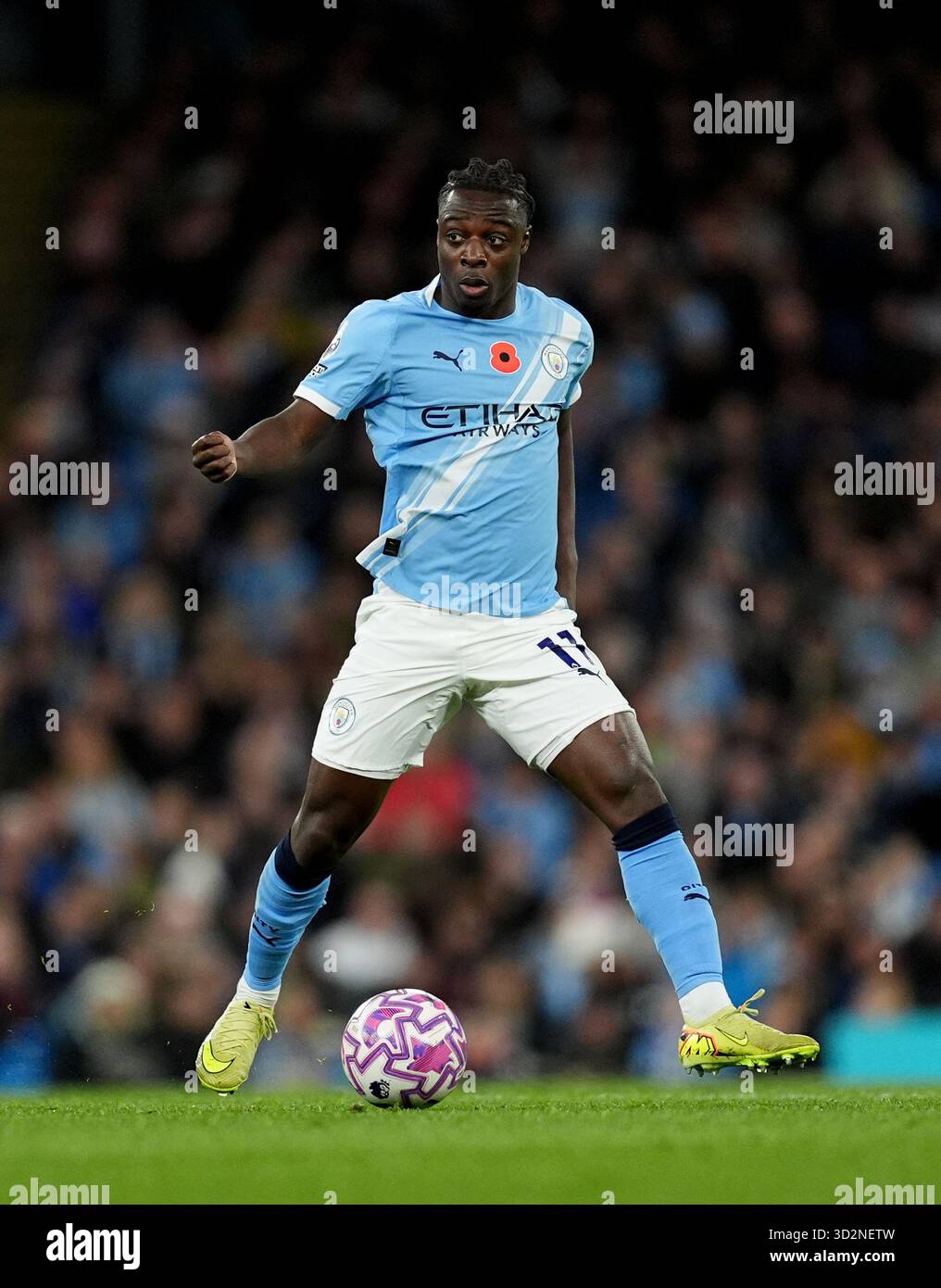 Manchester City's Jeremy Doku during the Premier League match at the ...