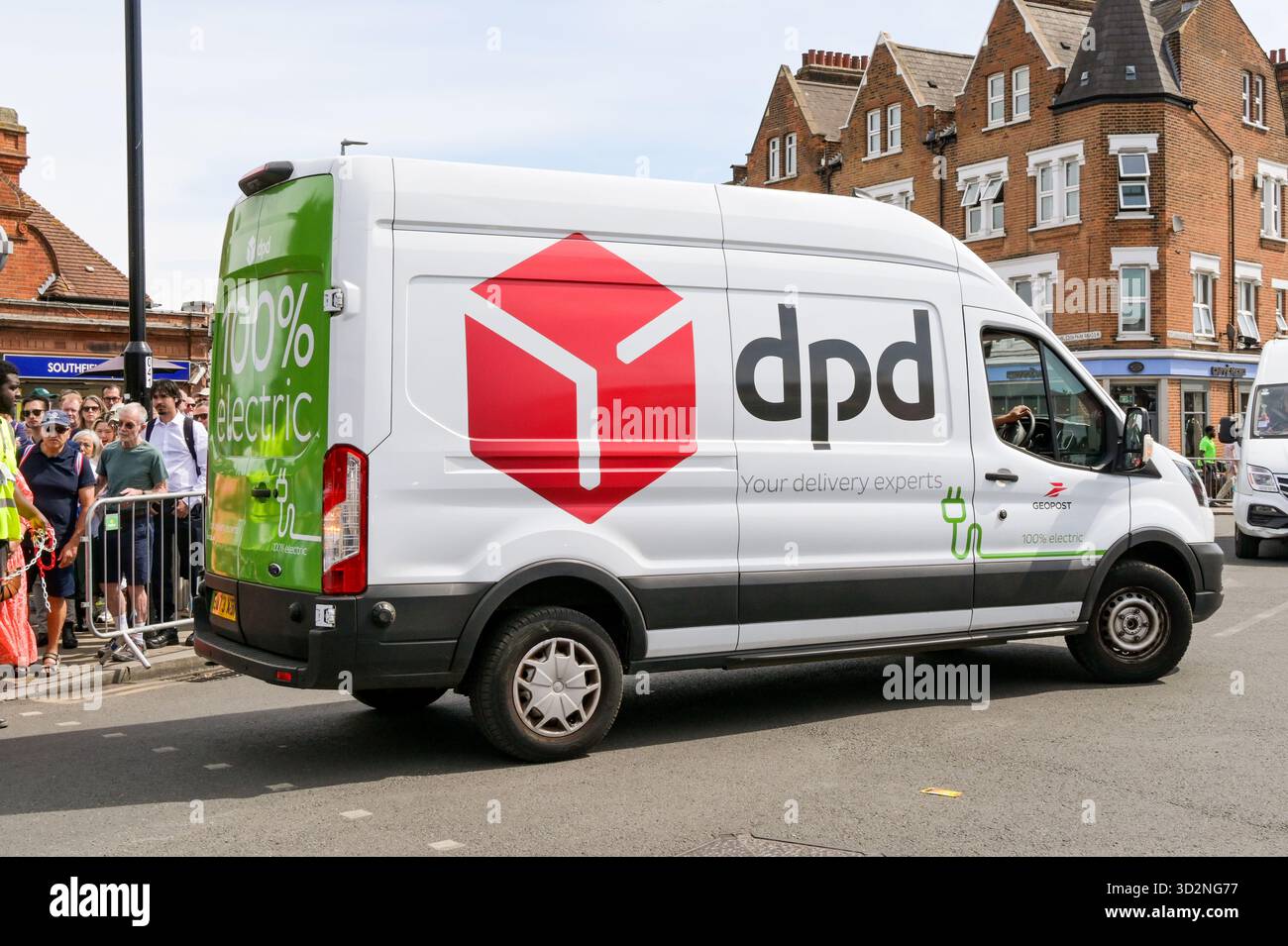 London, England, Uk - 4 July 2025: Zero emissions electric delivery van ...
