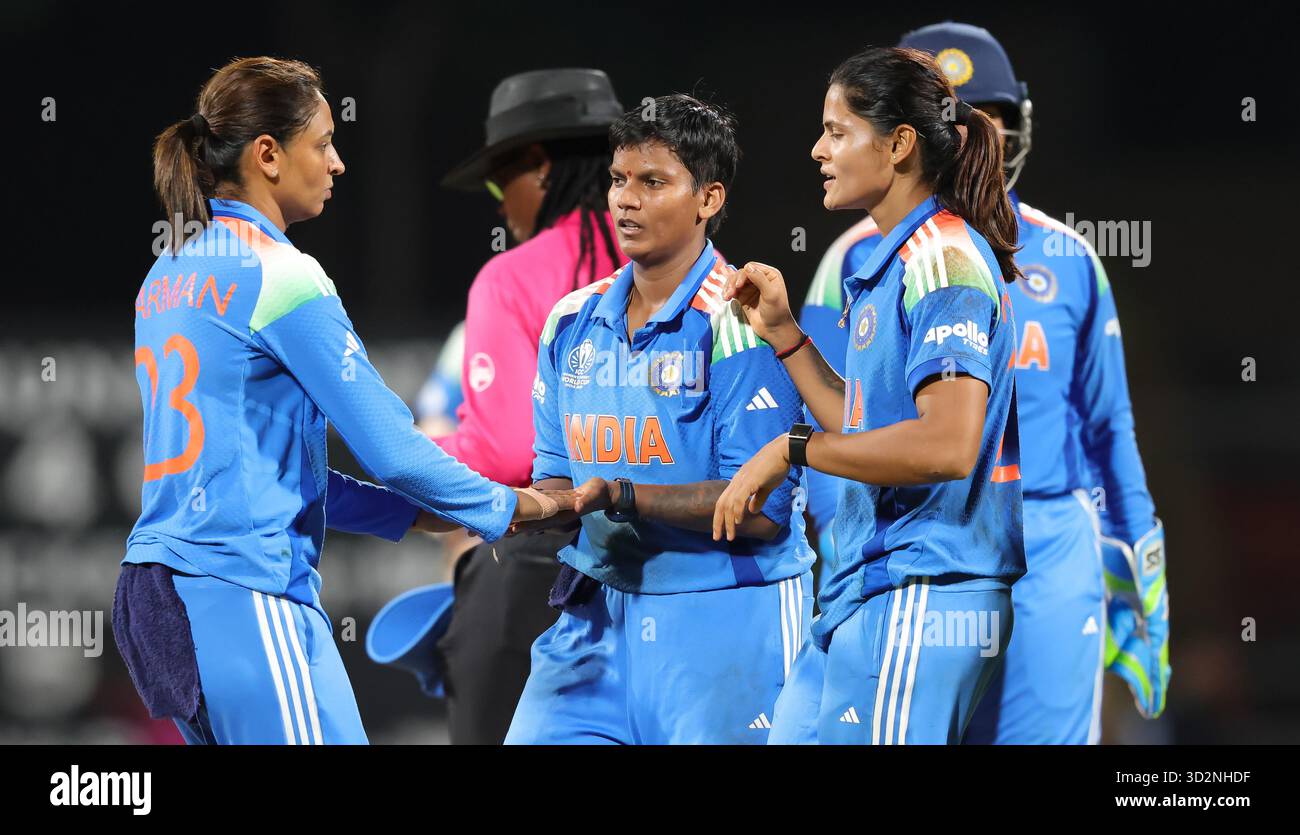 Depti Sharma of India took the wicket of Sinalo Jafta of South Africa ...