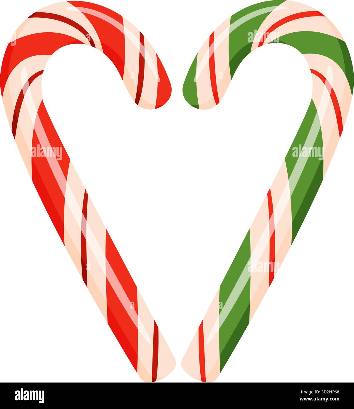 Christmas candy canes forming Stock Vector Images - Alamy