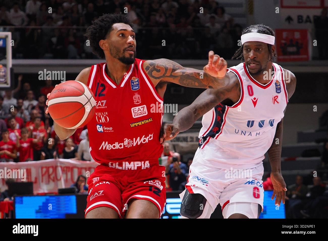 Armoni Brooks (EA7 Emporio Armani Olimpia Milano) & Jaylen Barford (UNA ...