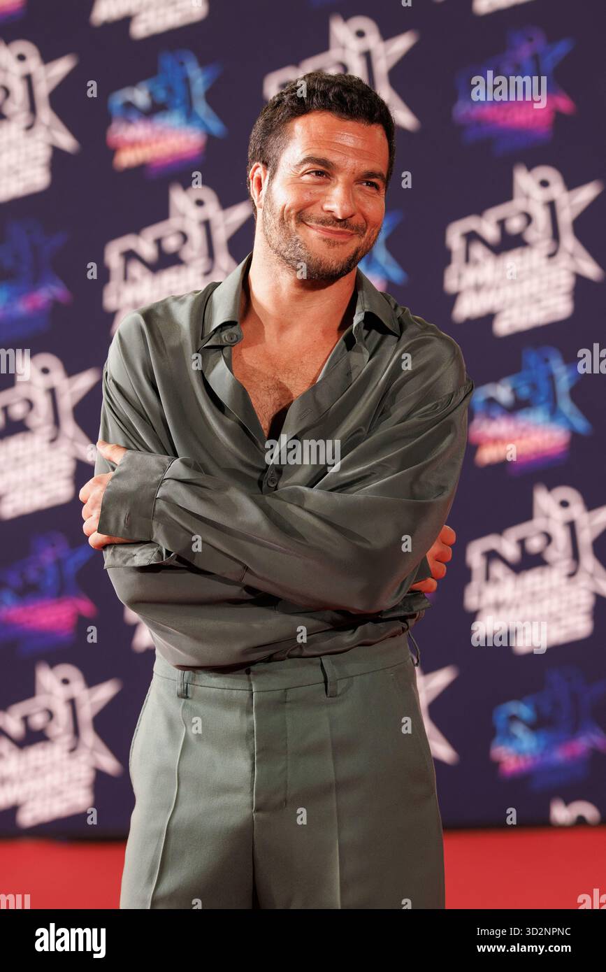 Amir Haddad attends the 27th NRJ MUSIC AWARDS at Palais des Festivals ...