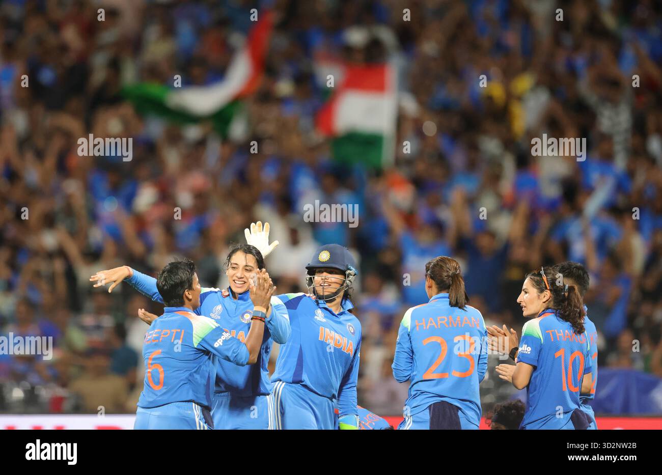 Depti Sharma of India takes wicket of Laura Wolvaardt (Captain) of ...