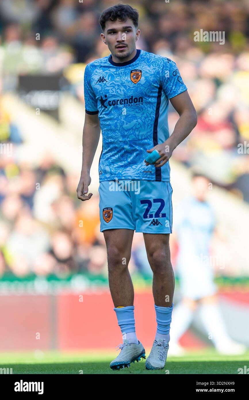 Kyle Joseph of Hull City during the Sky Bet Championship match between ...