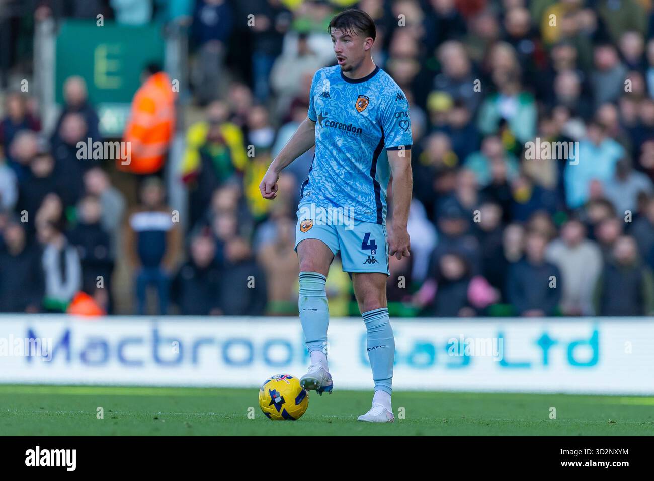 Charlie Hughes of Hull City on the ball during the Sky Bet Championship ...