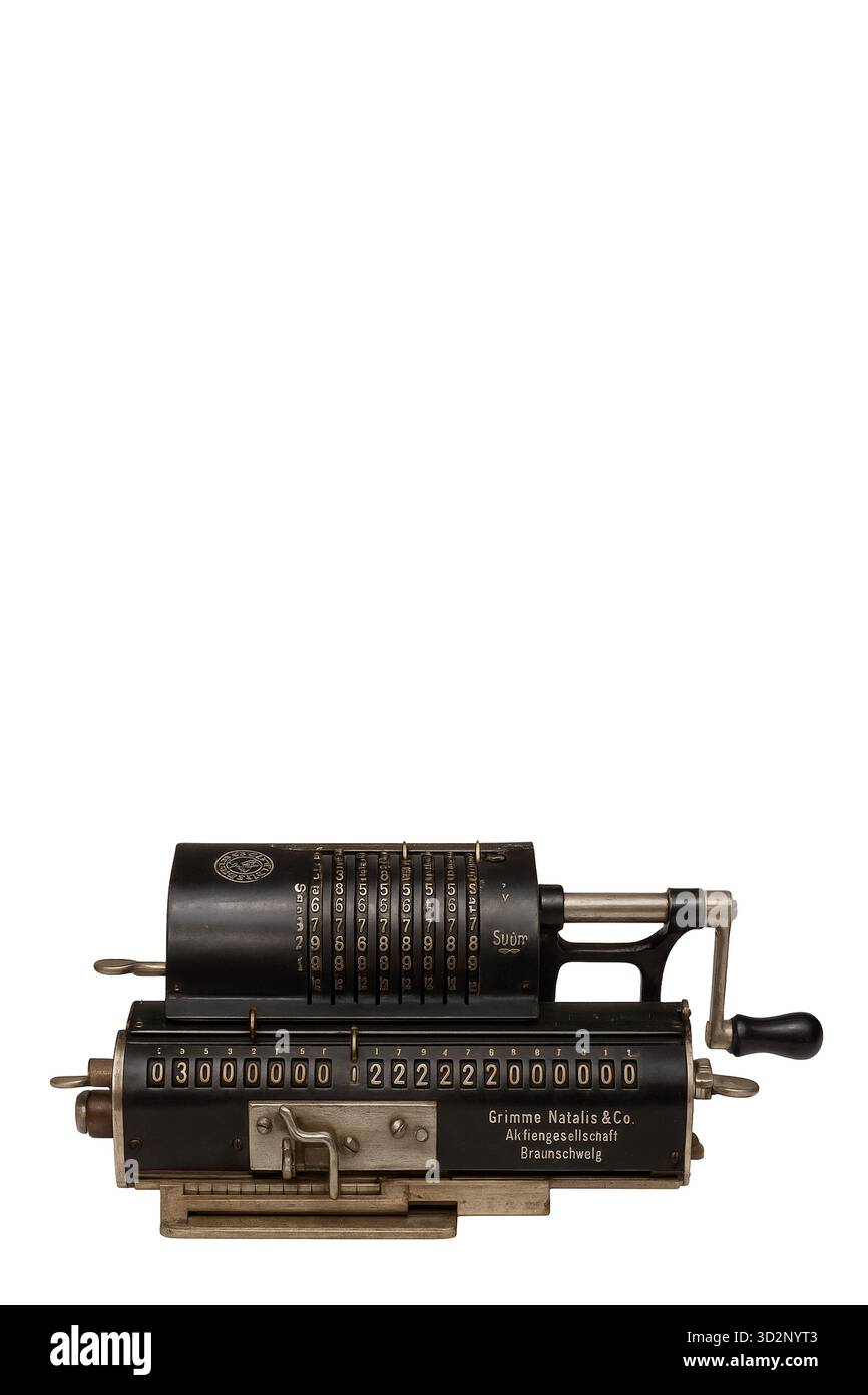 mechanically calculator produced by Grimme Natalis and Co.(German city ...