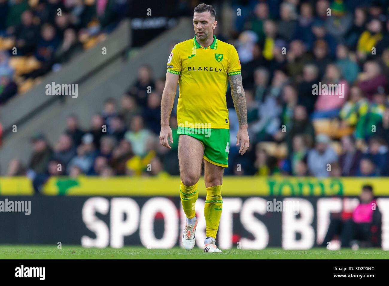Shane Duffy of Norwich City during the Sky Bet Championship match ...