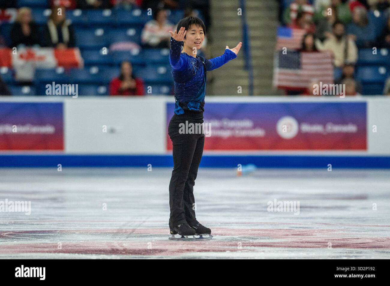 Tomoki Hiwatashi, of the United States, performs in the men's free ...