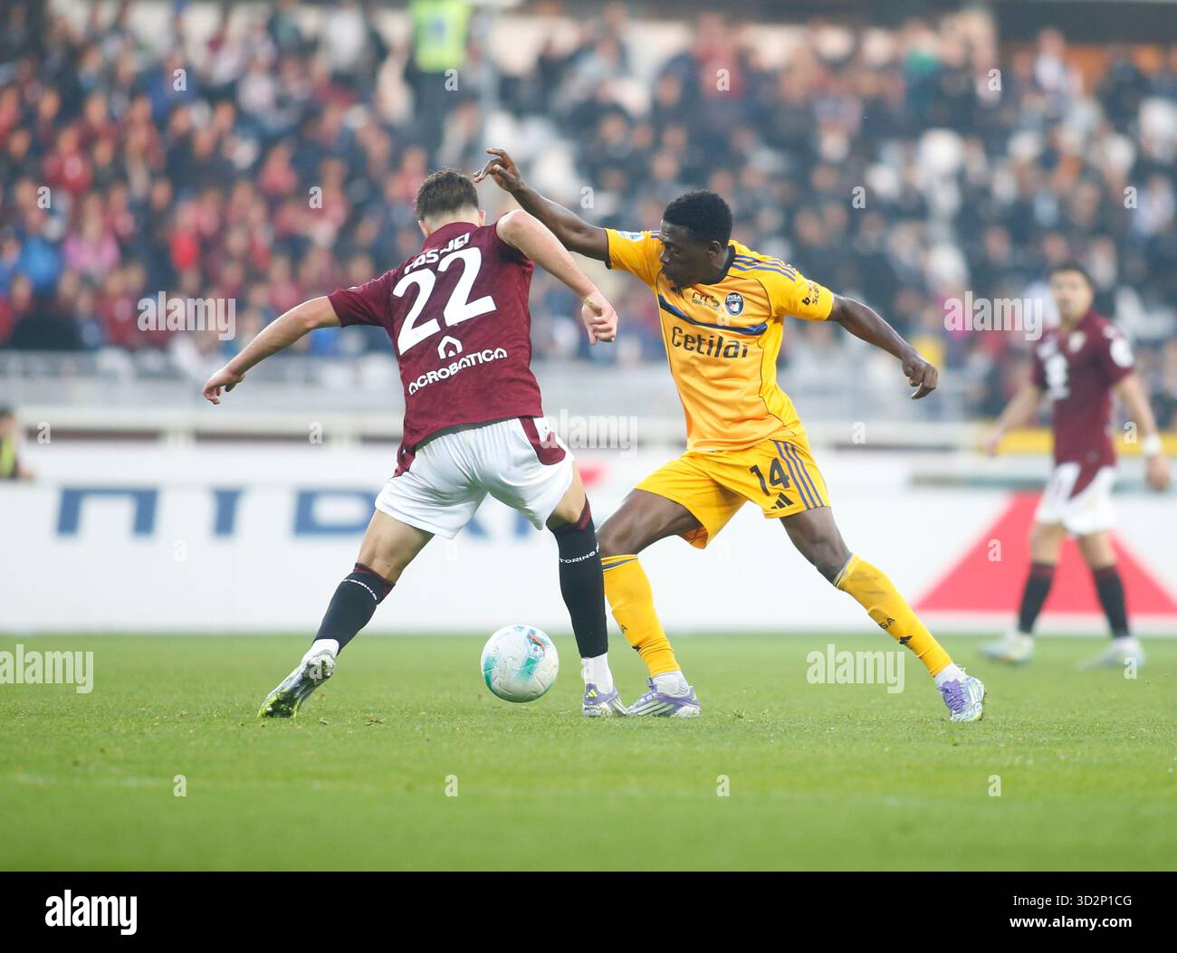 Ebenezer Akinsanmiro of Pisa SC during the Italian serie A, 2025-2026 ...