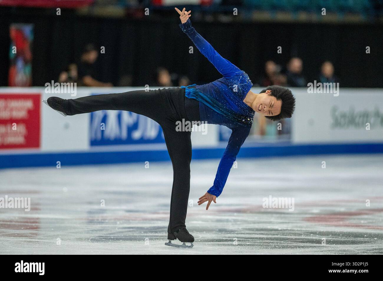 Tomoki Hiwatashi, of the United States, performs in the men's free ...