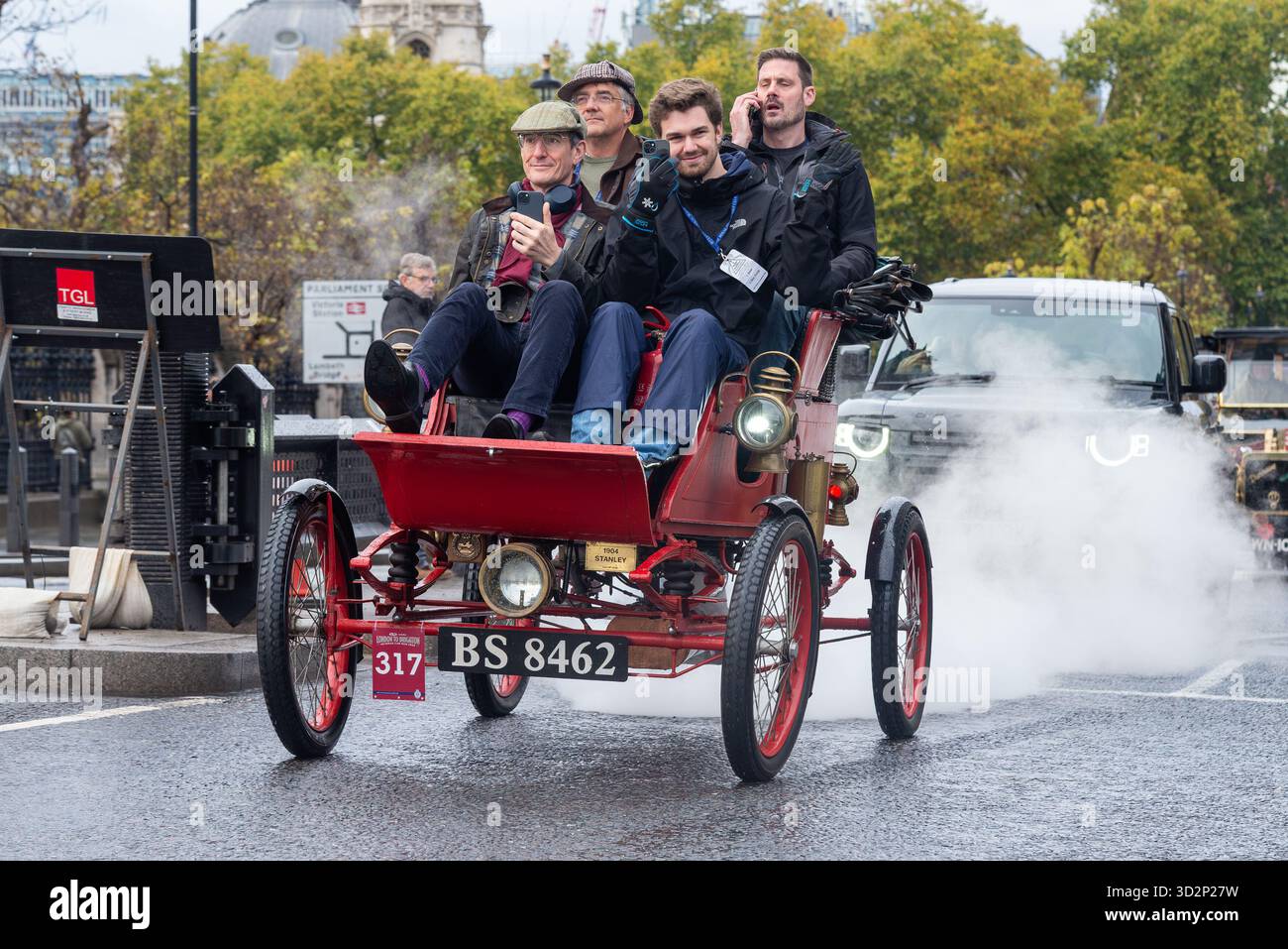 1904 Stanley steam car, historic car taking part in the 2025 London to ...