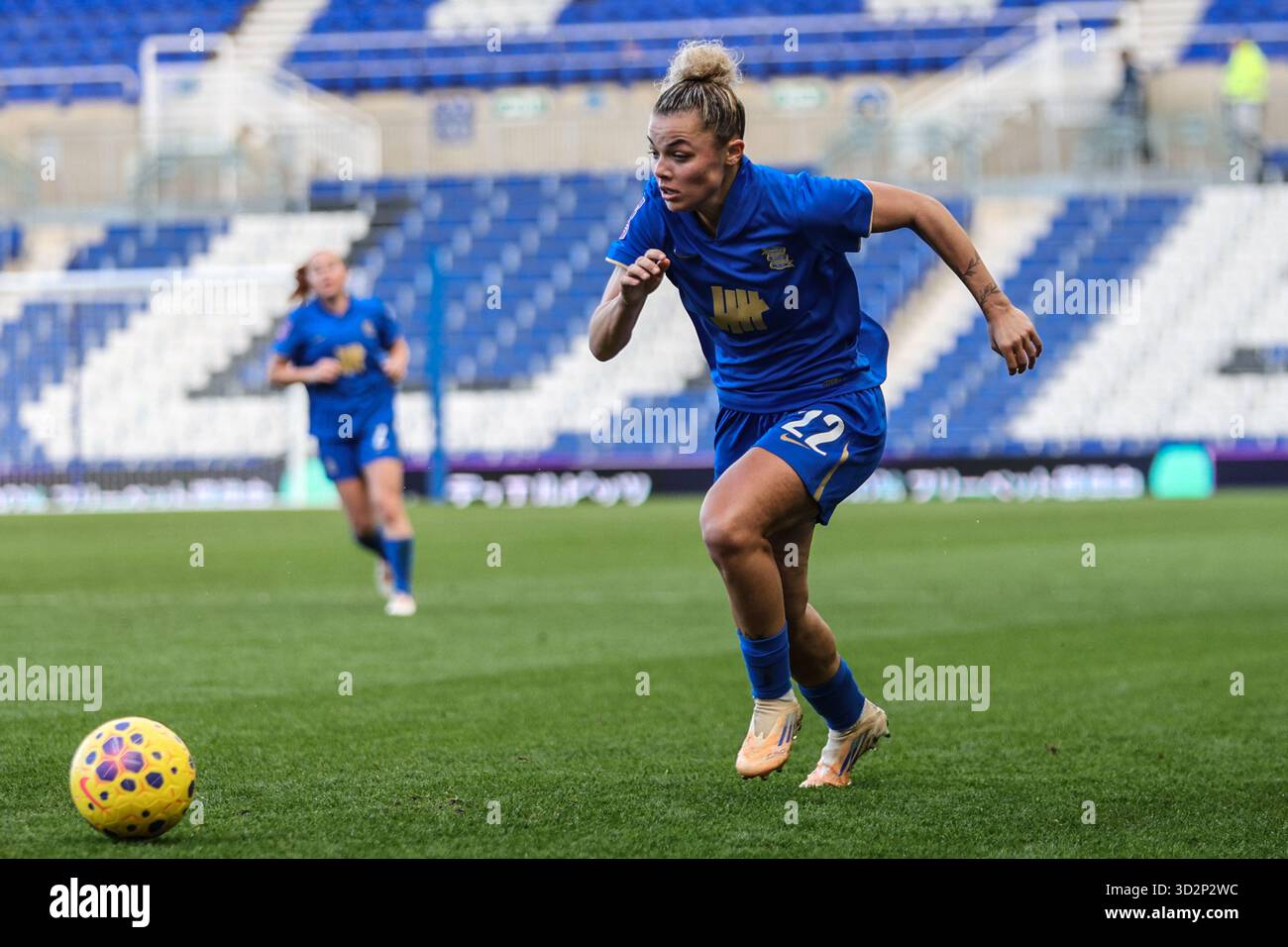 Oceane Hurtre (22 Birmingham City) on the ball during the Barclays ...