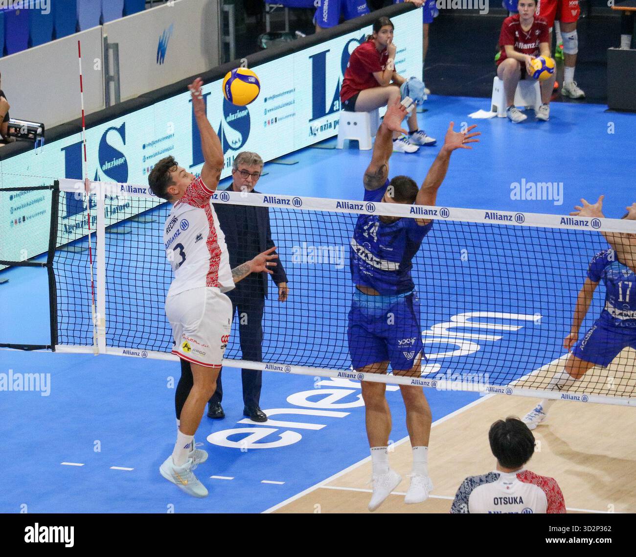 Milan, Italy. 02nd Nov, 2025. FRANCESCO RECINE (POWERVOLLEY MILANO ...