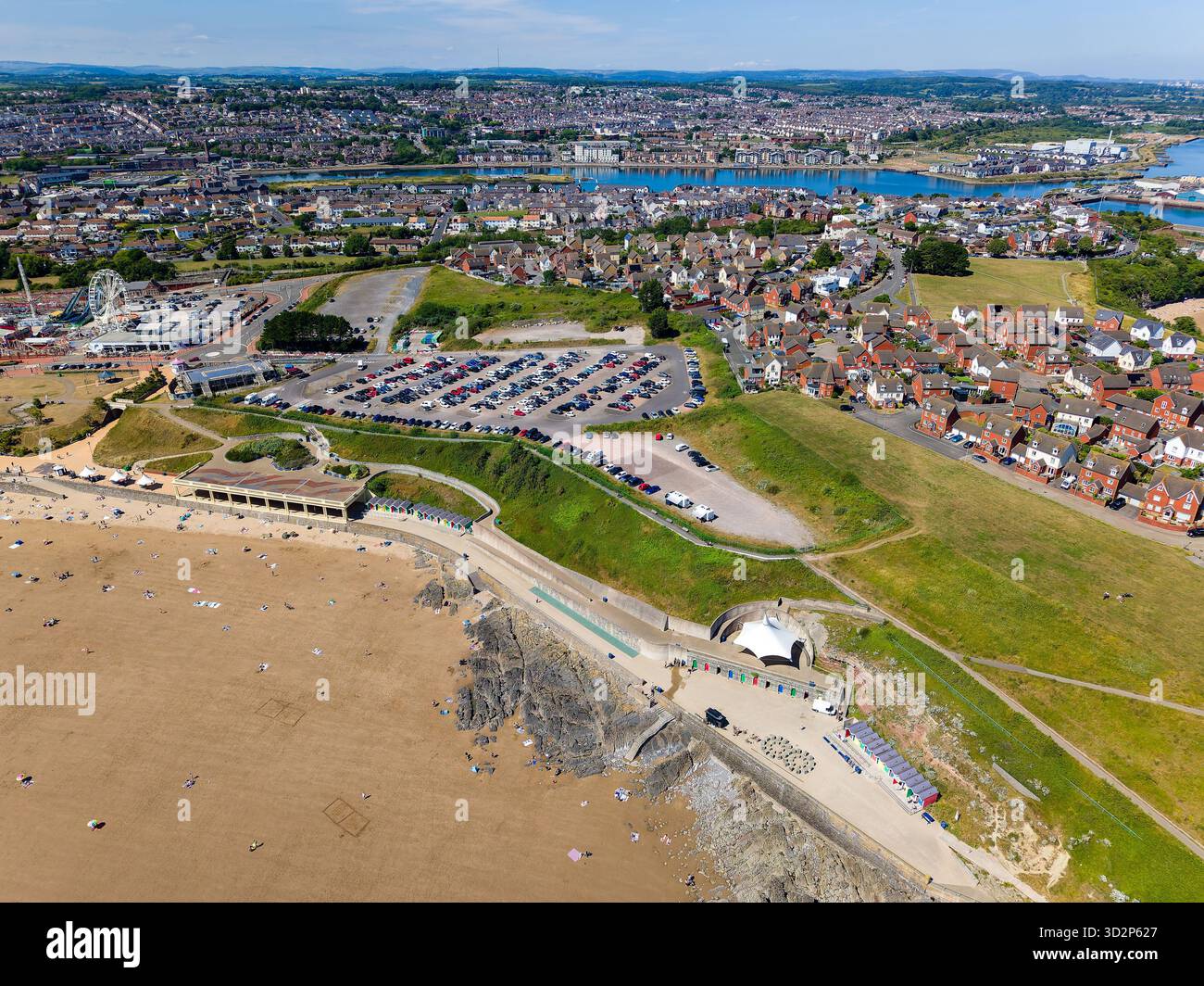 Barry, Wales - 06-30-2025: Scenic coastal landscape of Barry Island ...