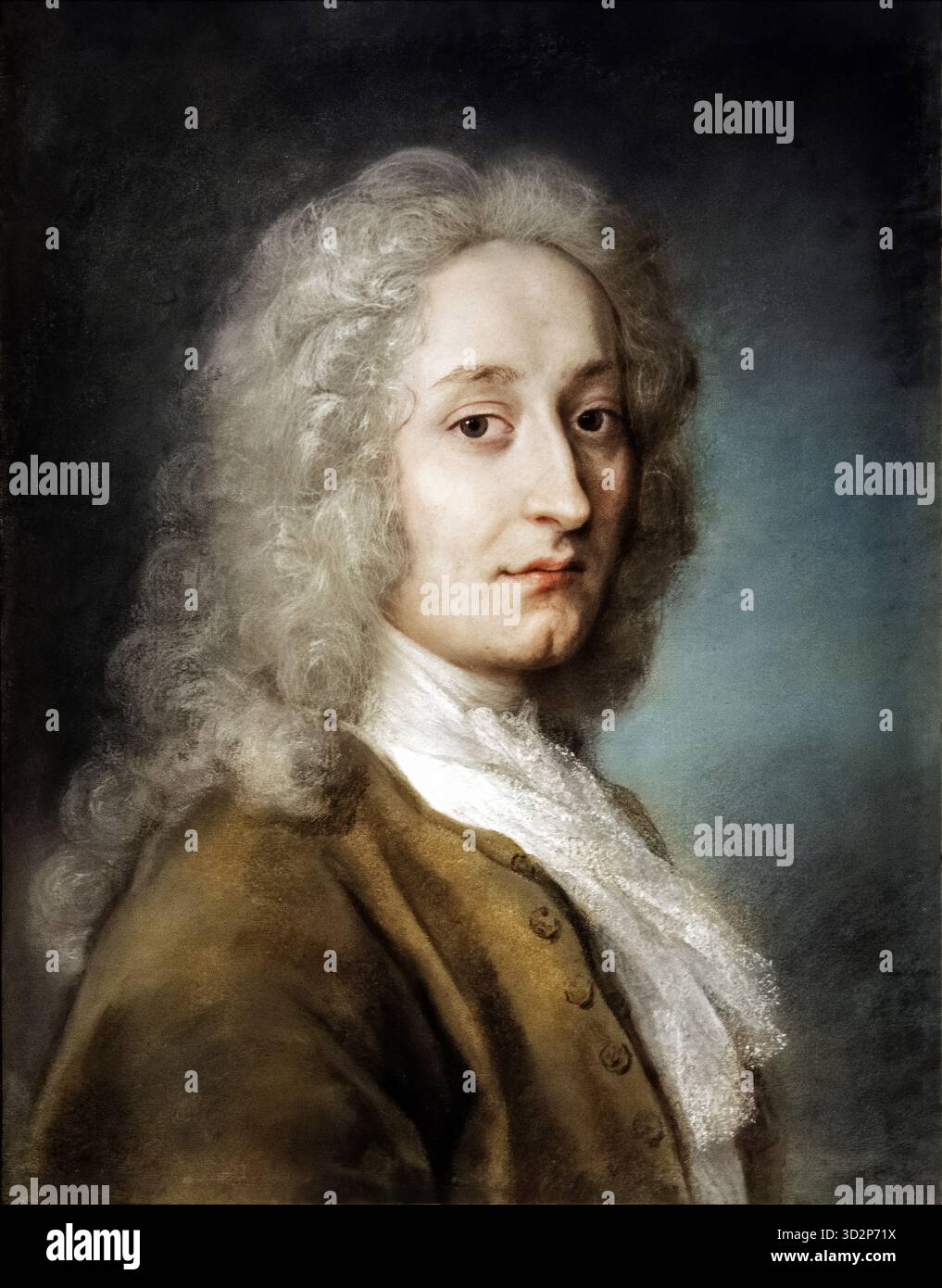 Antoine Watteau. Portrait of the French artist, Jean-Antoine Watteau ...