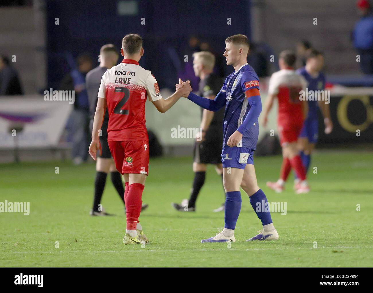 Gainsborough Trinity's Lewis Butroid (right) and Accrington Stanley's ...