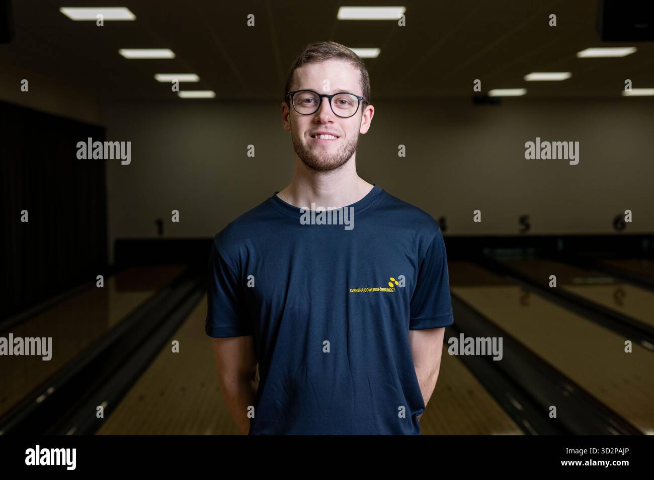 251102 Pontus Andersson, Team Clan Nässjö BK, poserar för ett porträtt ...