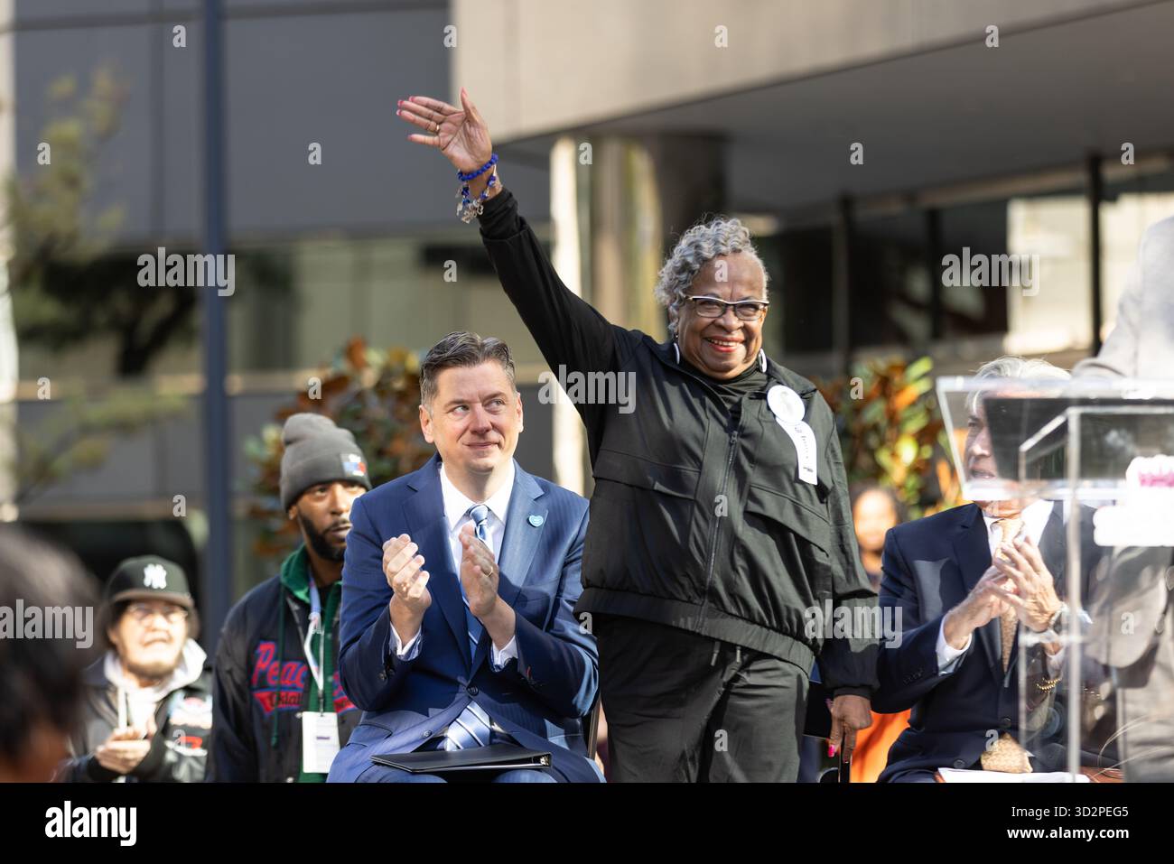 Marilyn Luper Hildreth celebrates at the Clara Luper National Sit-In ...