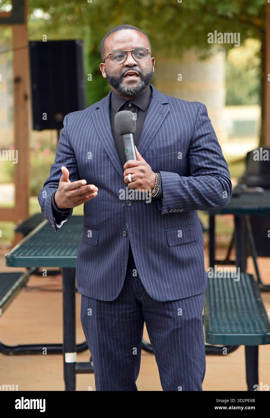 Daniel Blackman at a public appearance for Get Out The Vote Canvass ...