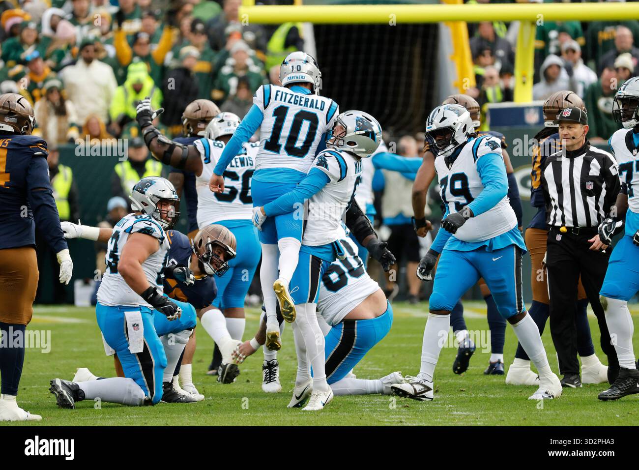Carolina Panthers punter Sam Martin (6) and place kicker Ryan ...