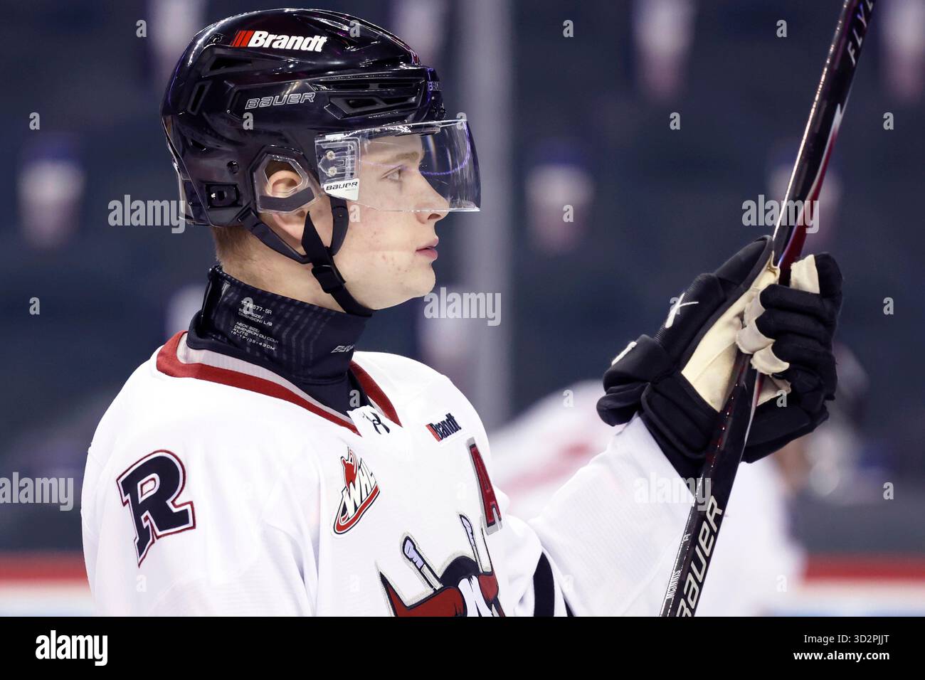 Profile photo on Red Deer Rebels D Keith McInnis during WHL (Western ...