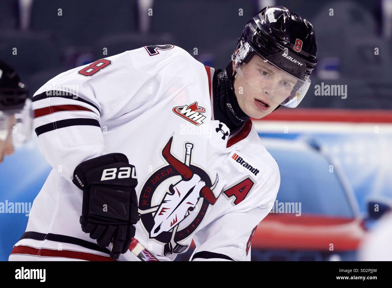 Profile photo on Red Deer Rebels D Keith McInnis during WHL (Western ...