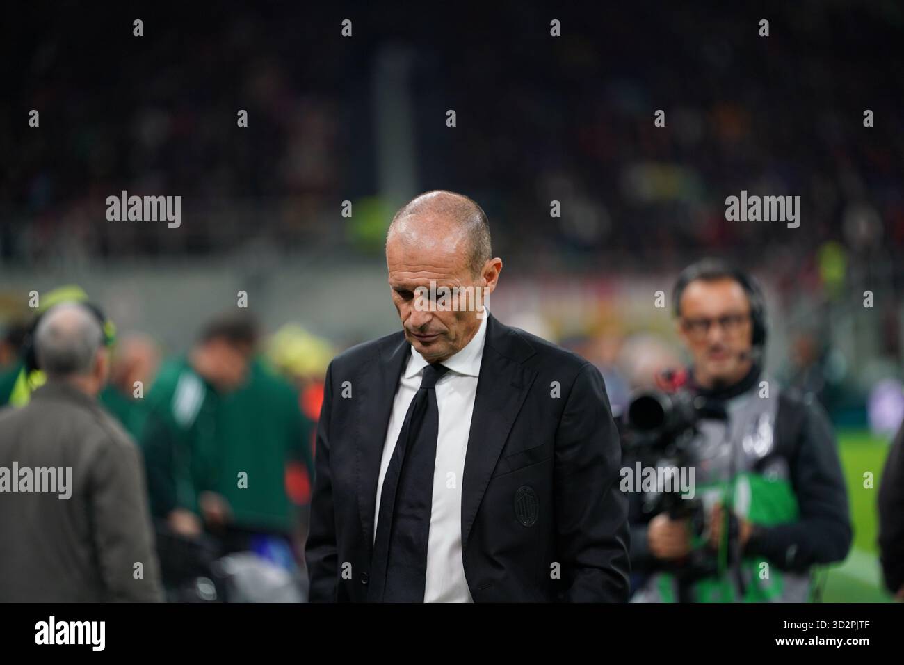 Massimiliano allegri head coach of ac milan hi-res stock photography ...