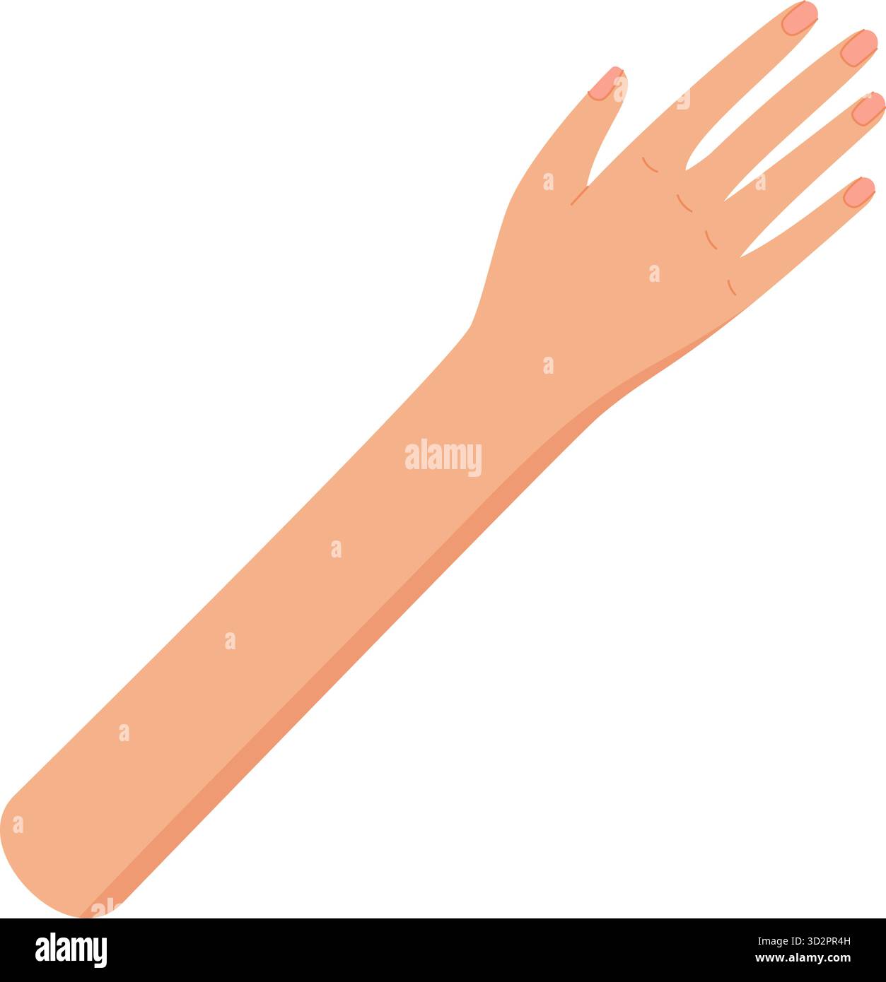 Open Hand In Cartoon Style Stock Vector Image & Art - Alamy