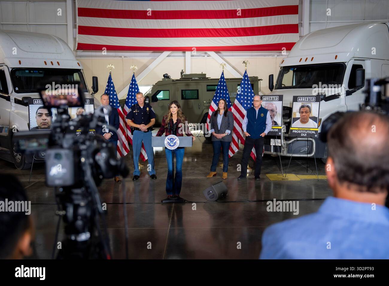 Gary, United States. 30 October, 2025. U.S Homeland Security Secretary ...