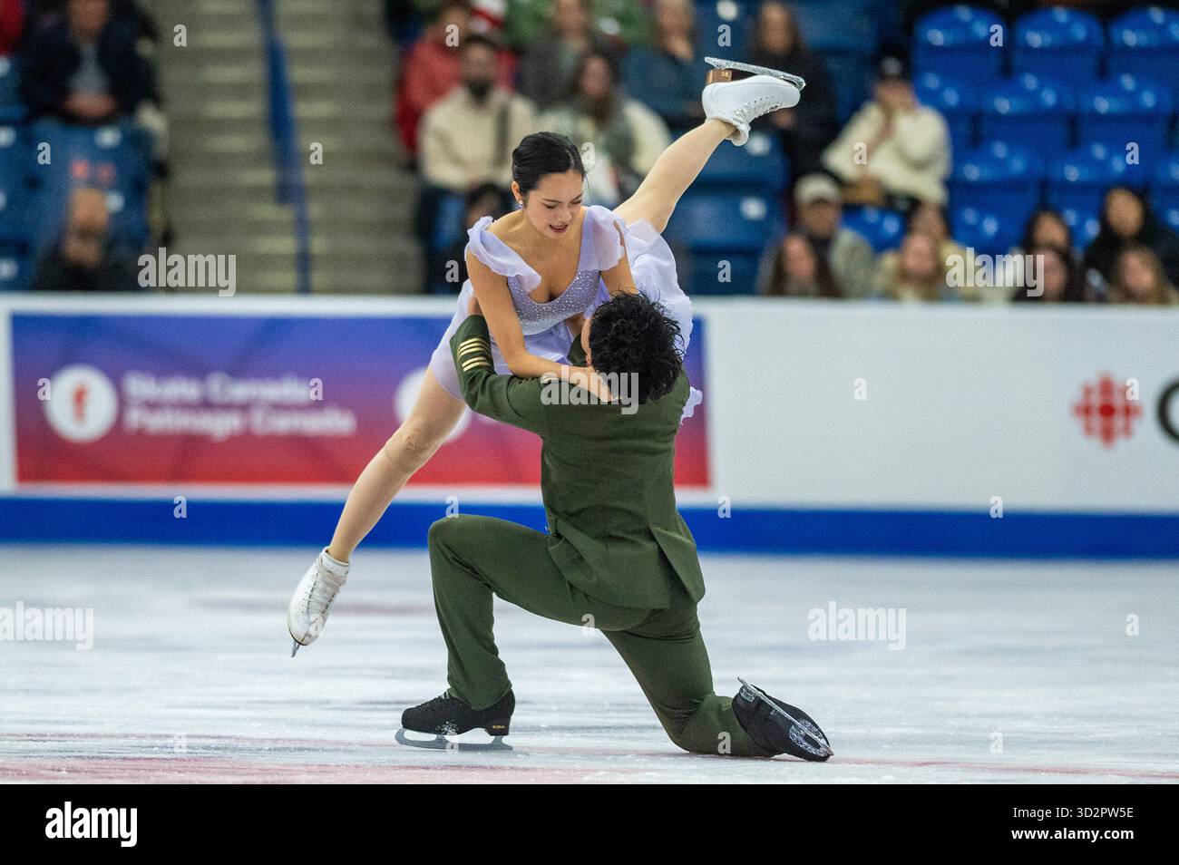 Hannah Lim and Ye Quan, of South Korea, skate in the Dance free program competition of the 2025 ...