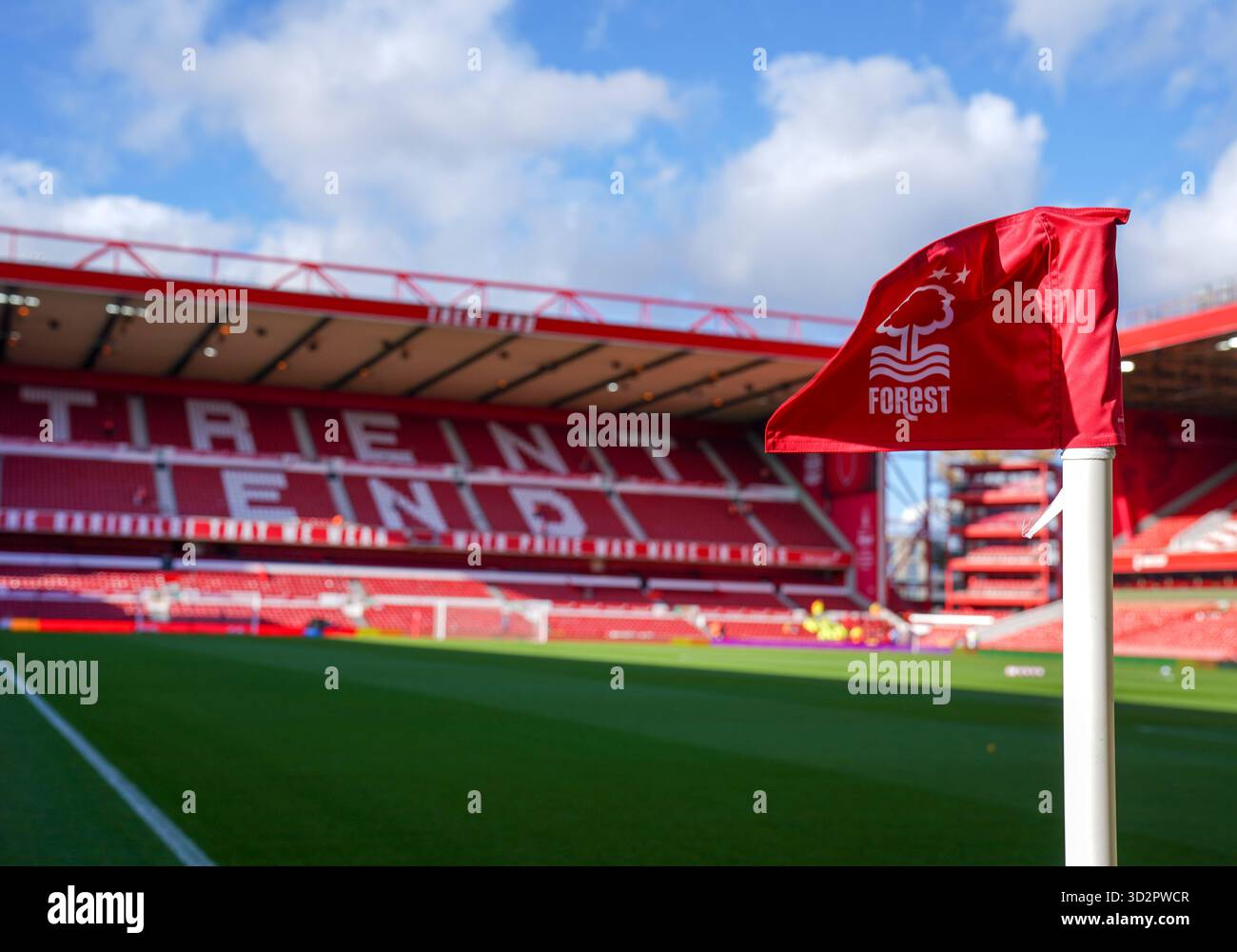General View inside the Stadium, corner flag, during the Nottingham ...