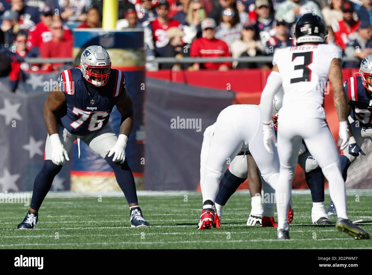 November 2, 2025; Foxborough, MA, USA; New England Patriots offensive ...