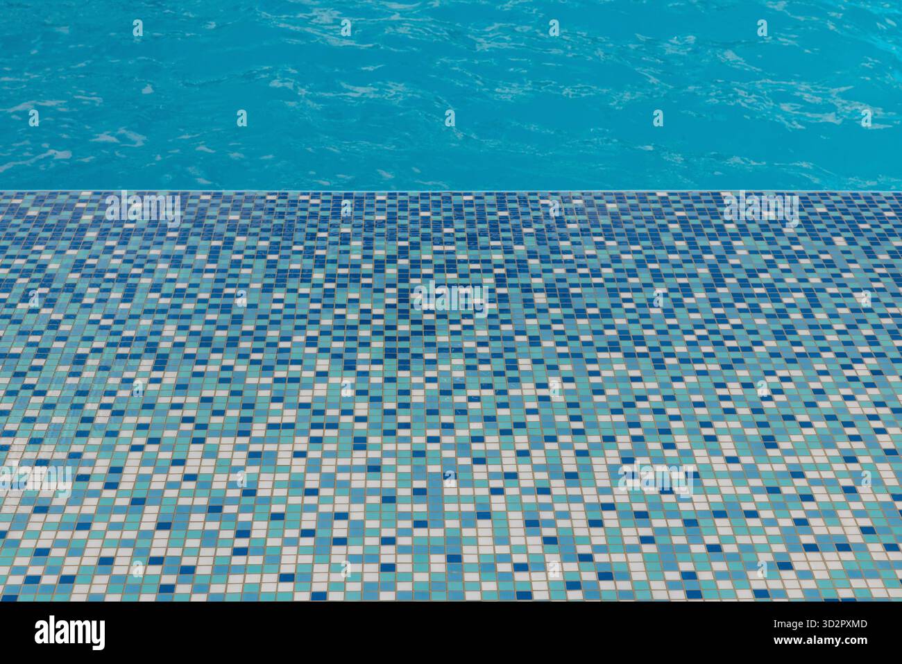 Small Blue and White Square Tiles Around Swimming Pool – Textured ...