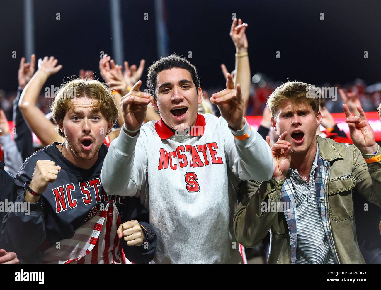 November 1, 2025: NC State fans storming the field. NCAA football game ...