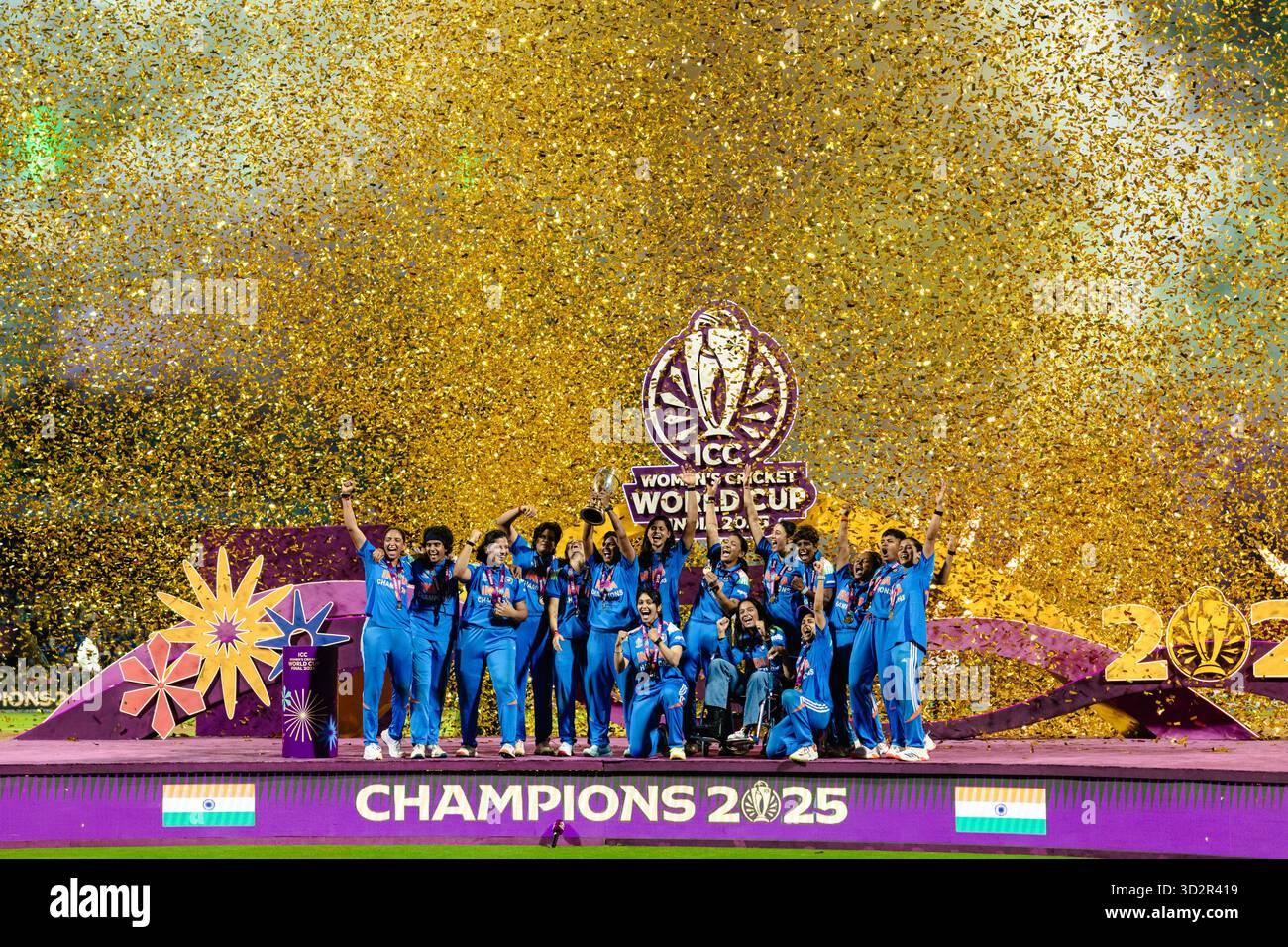DY Patil Cricket Stadium, Navi Mumbai November 2nd 2025: Players of ...