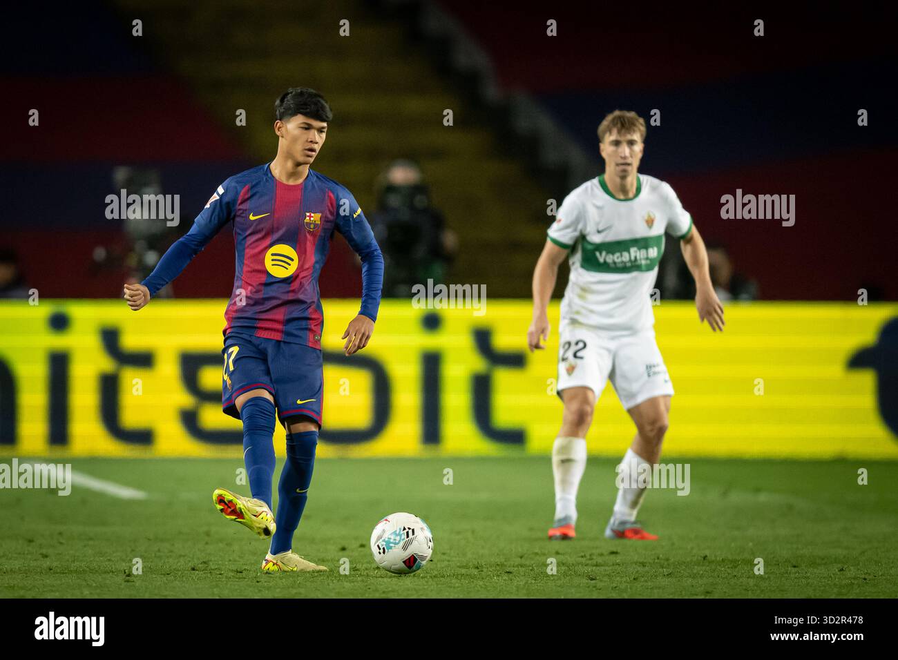 Pedro Fernandez "Dro" (FC Barcelona) in action during a La Liga EA ...