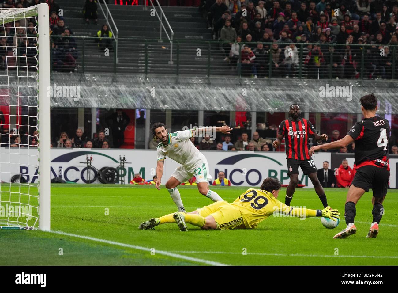 Milan, Italy. 02/11/2025. Mile Svilar, during AC Milan vs AS Roma ...