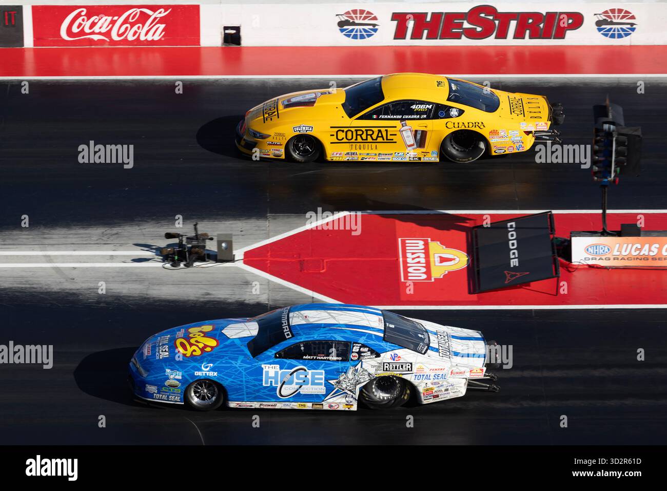 LAS VEGAS, NV - NOVEMBER 02: Matt Hartford (6 PRO, bottom) NHRA Pro ...