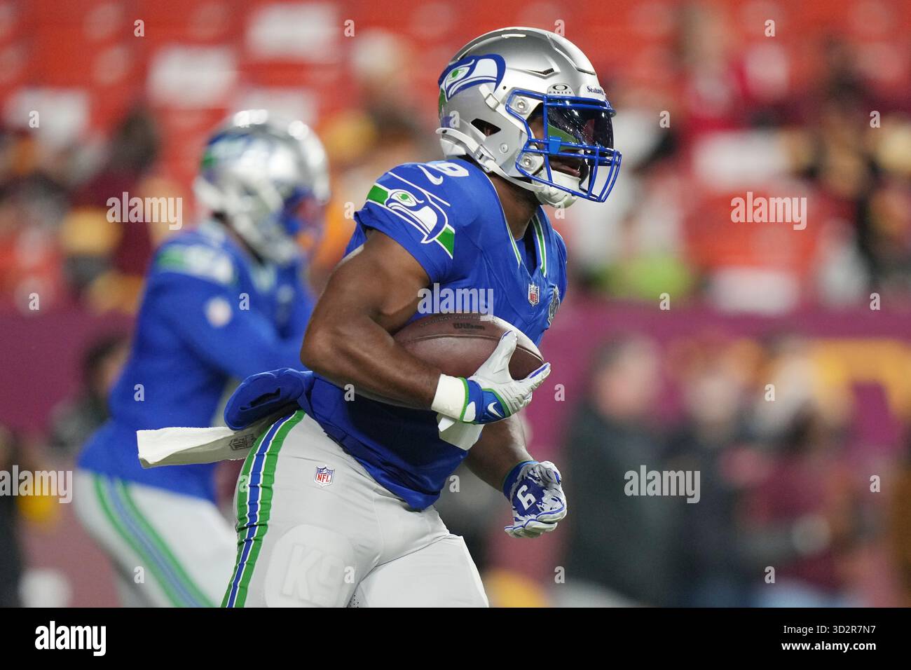 Seattle Seahawks running back Kenneth Walker III (9) on the field ...