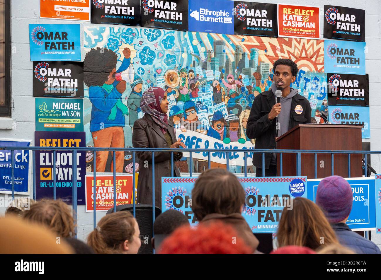 Ilhan omar speaking at a rally hi-res stock photography and images - Alamy