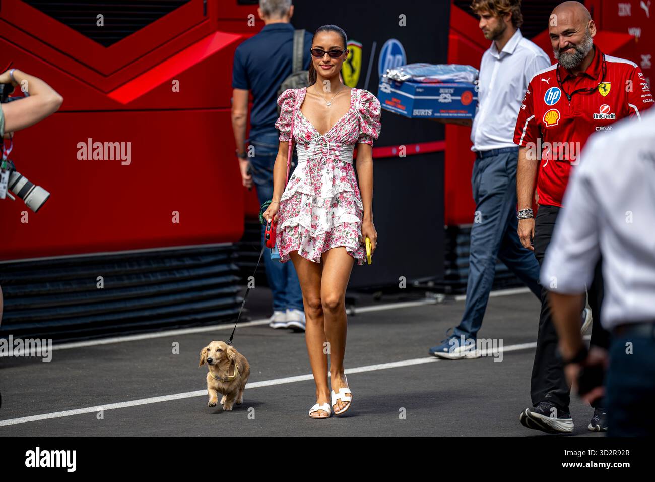 Mogyorod, Hungary, 02 Aug 2025, Alexandra Saint Mleux, Charles Leclerc ...