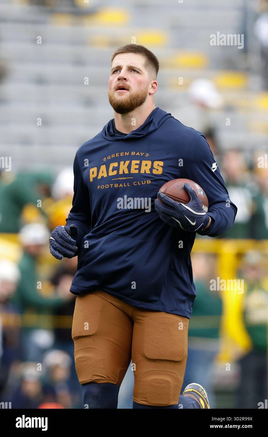 Green Bay Packers tight end Tucker Kraft (85) goes through practice ...