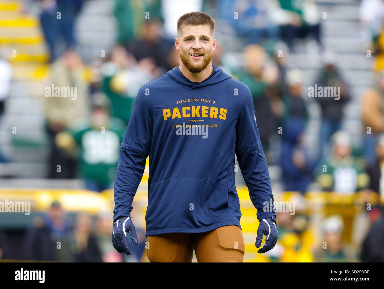 Green Bay Packers tight end Tucker Kraft (85) goes through practice ...