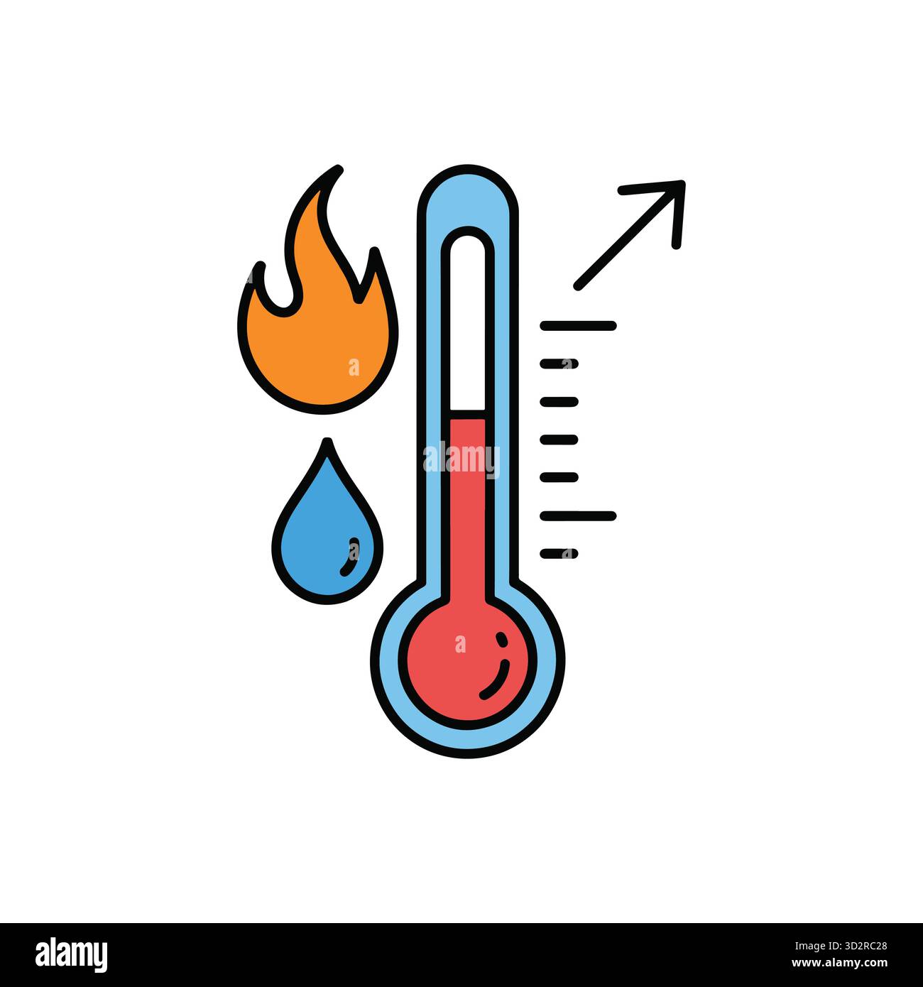 Rising water level warning Stock Vector Images - Alamy