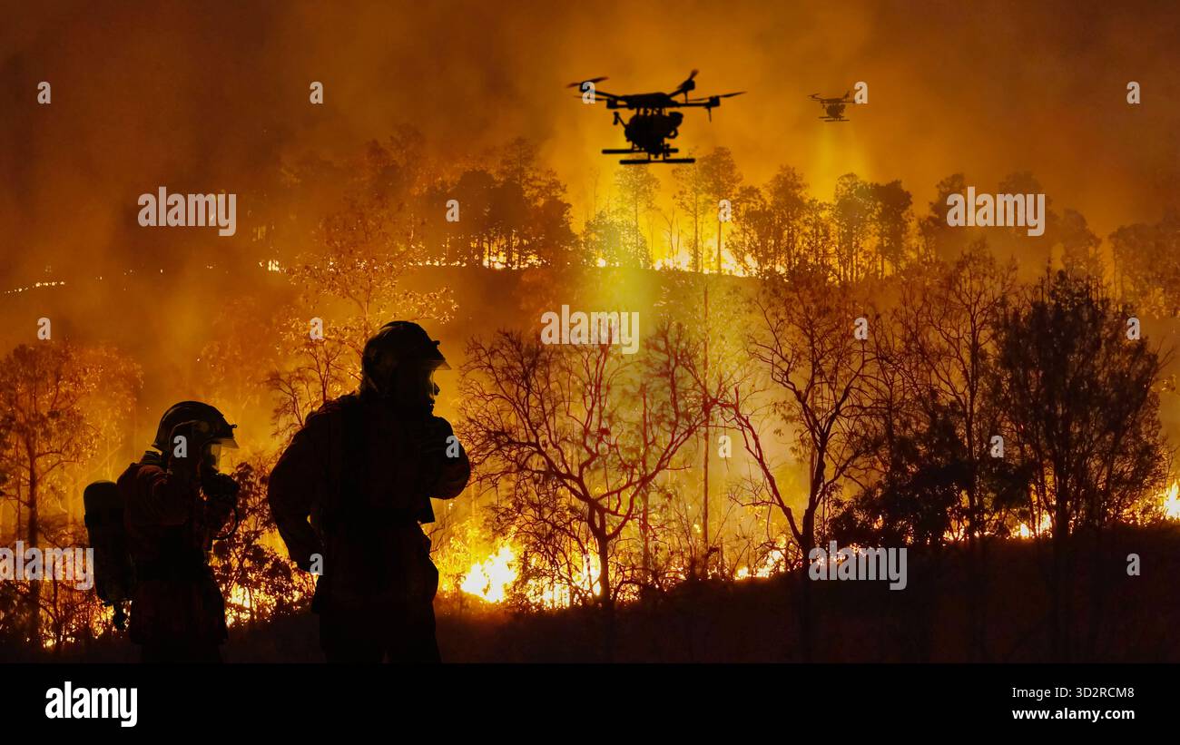 Firefighting drones hi-res stock photography and images - Alamy