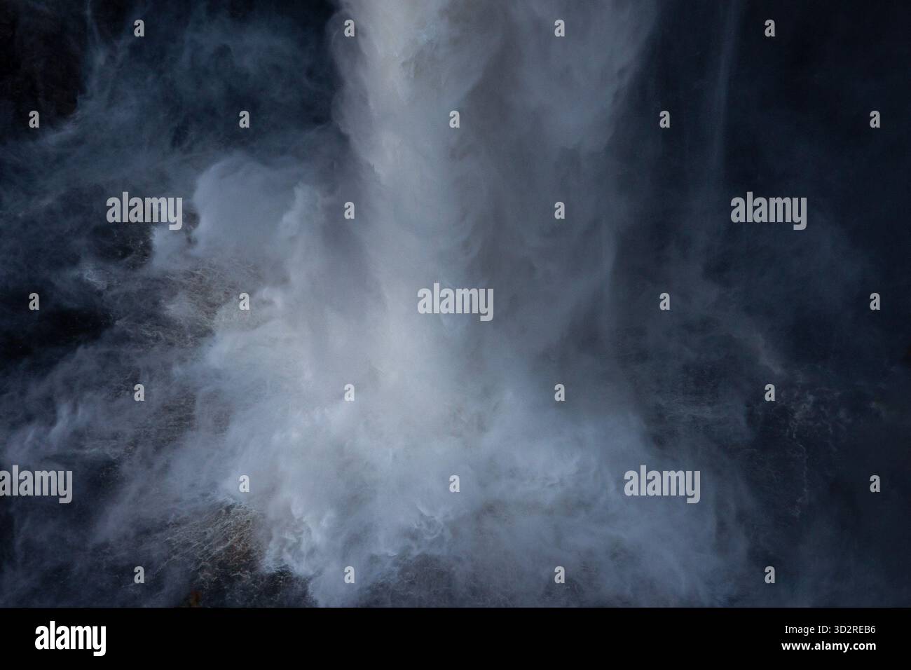 The thunderous cascade of water falling from Kaieteur waterfall ...