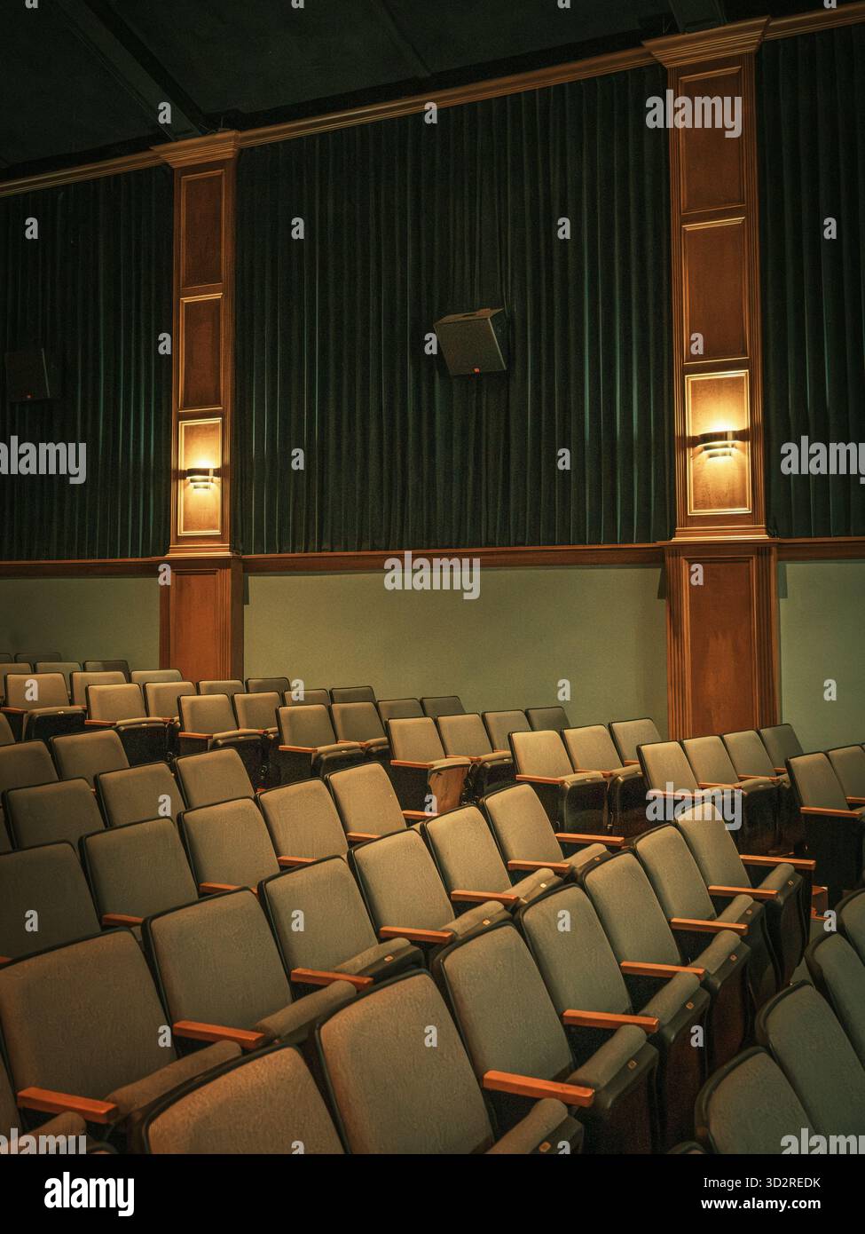 Seats inside Angola Theatre, Angola, New York Stock Photo - Alamy