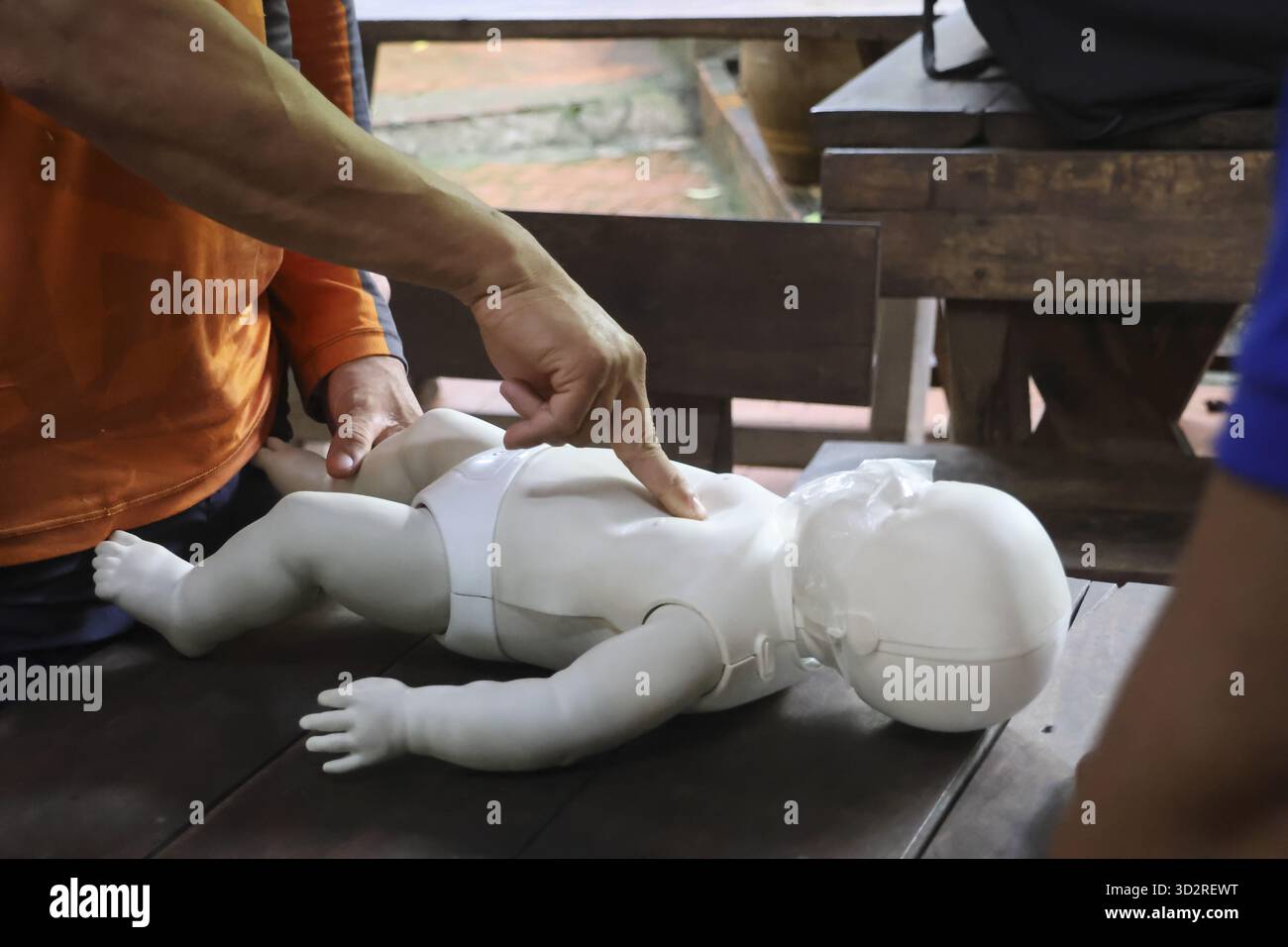 First aid training with dummy baby training education practice medical ...