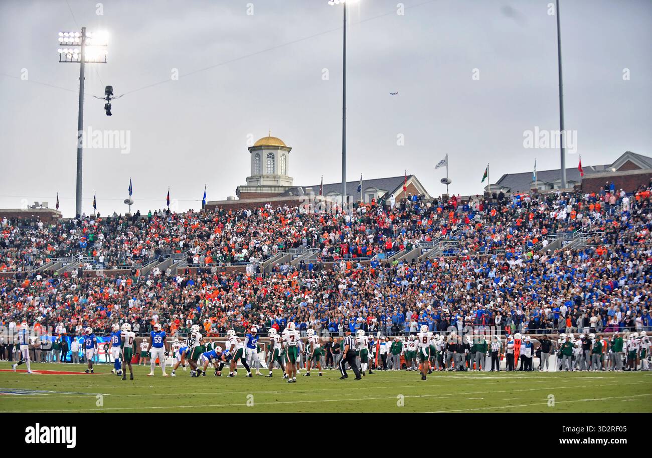 November 01, 2025: Fans attend a college football game between the ...